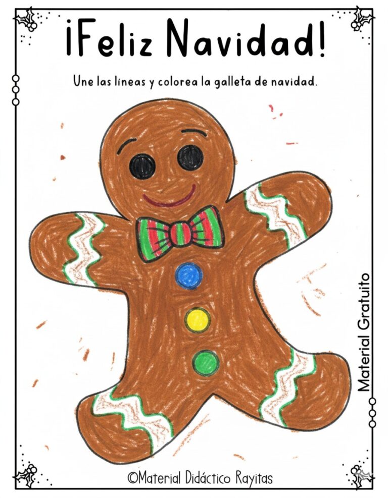 Librito de texturas y colorear en Navidad (5) - Imagenes Educativas