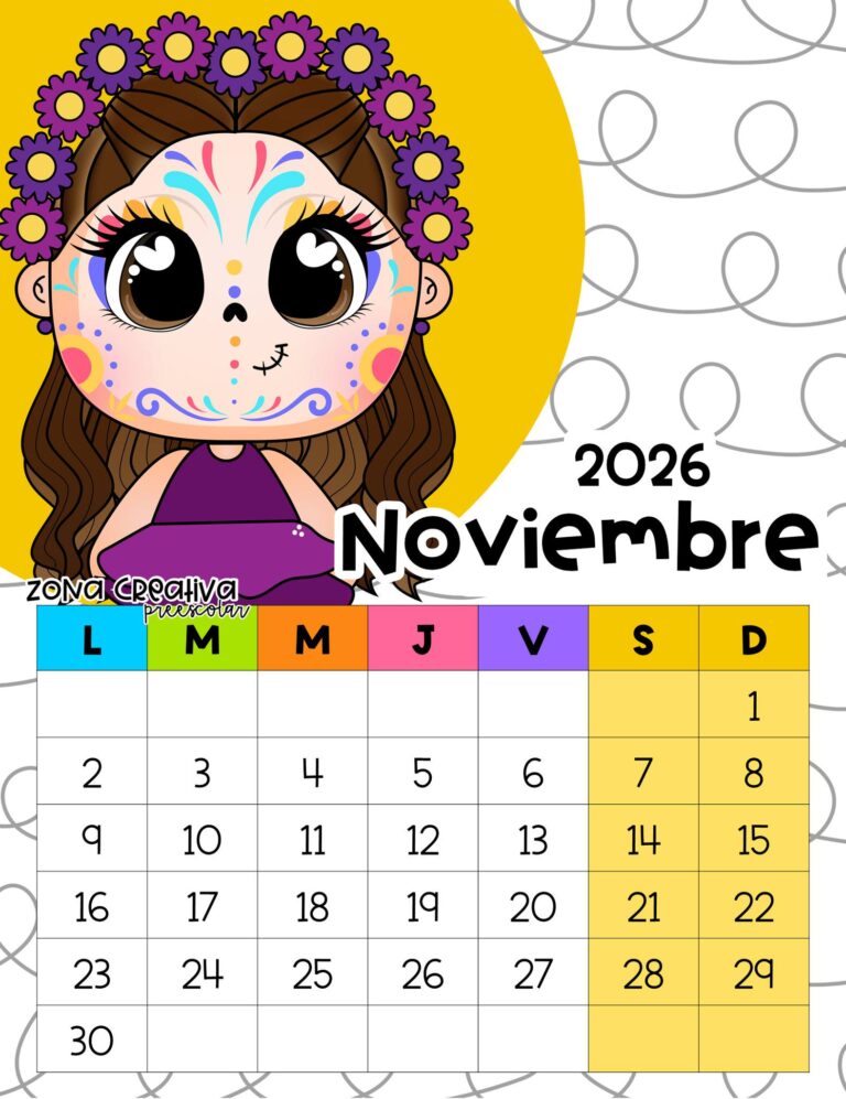 Calendario 2026 Bonito - Imagenes Educativas