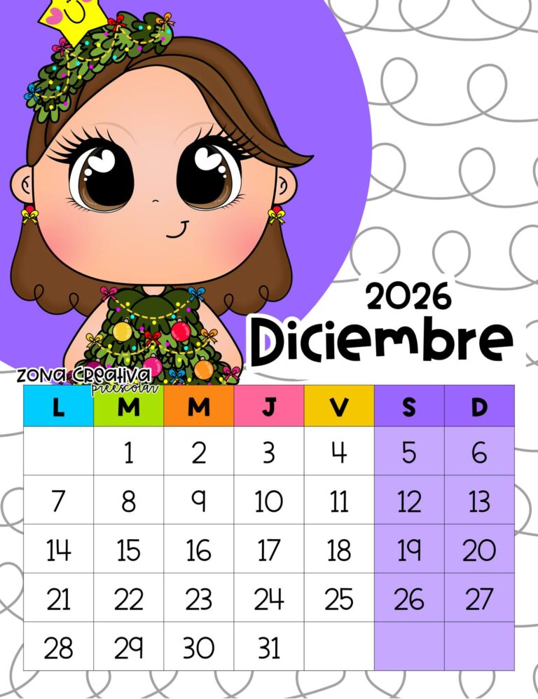 Calendario 2026 Bonito - Imagenes Educativas