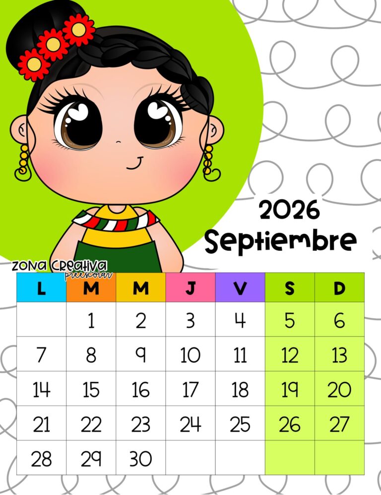 Calendario 2026 Bonito - Imagenes Educativas