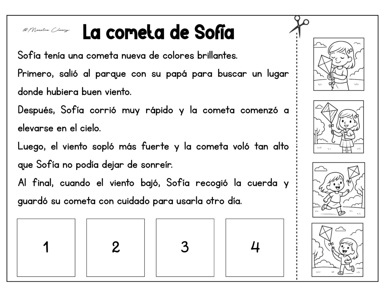 Lecturas cortas con secuencias Leo recorto y ordeno - Imagenes Educativas