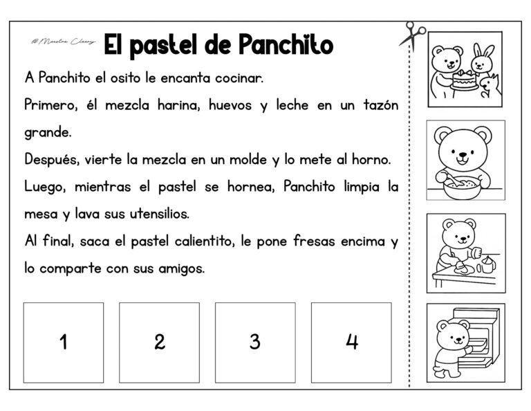 Lecturas cortas con secuencias Leo recorto y ordeno - Imagenes Educativas