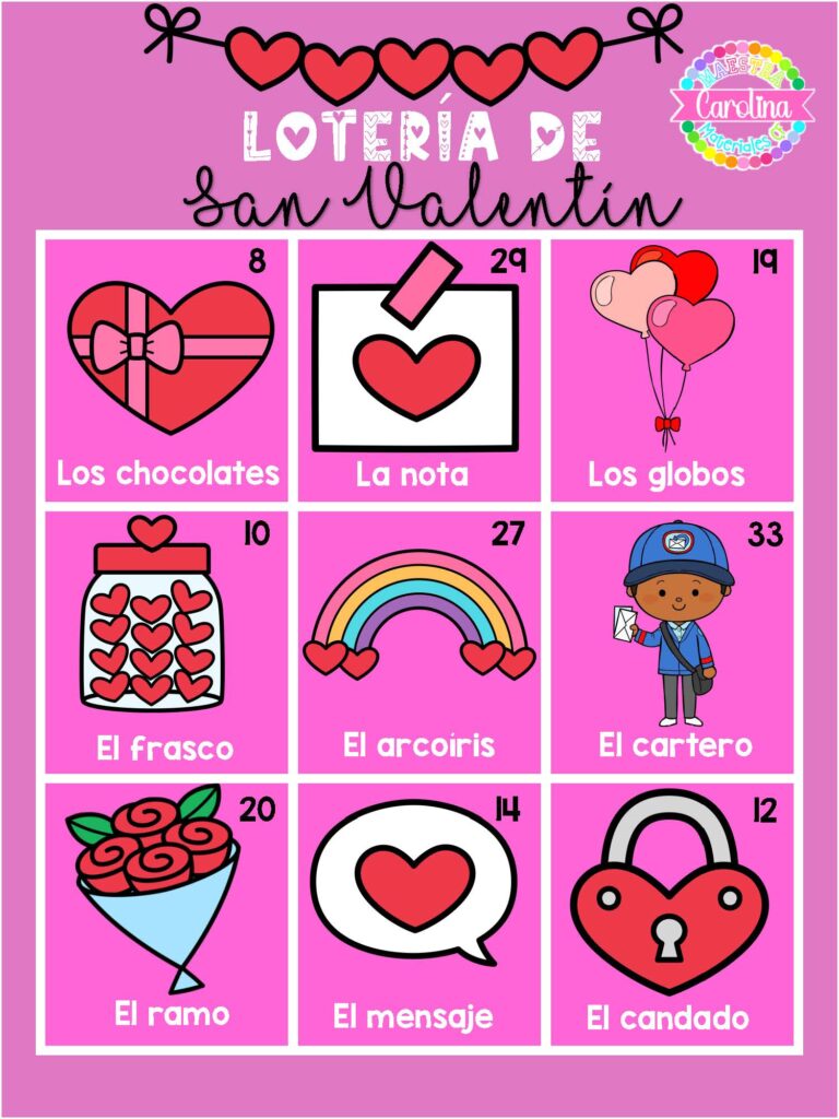 Loteria San Valentin_Página_01 - Imagenes Educativas