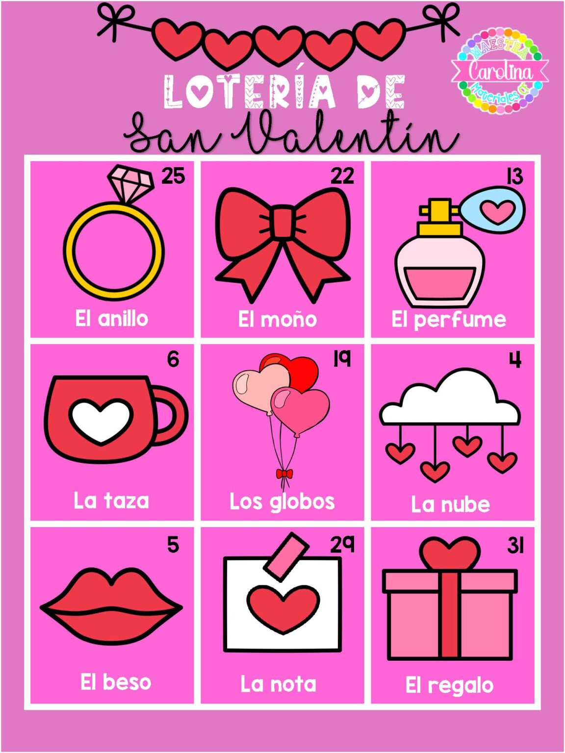 Loteria San Valentin_Página_03 - Imagenes Educativas