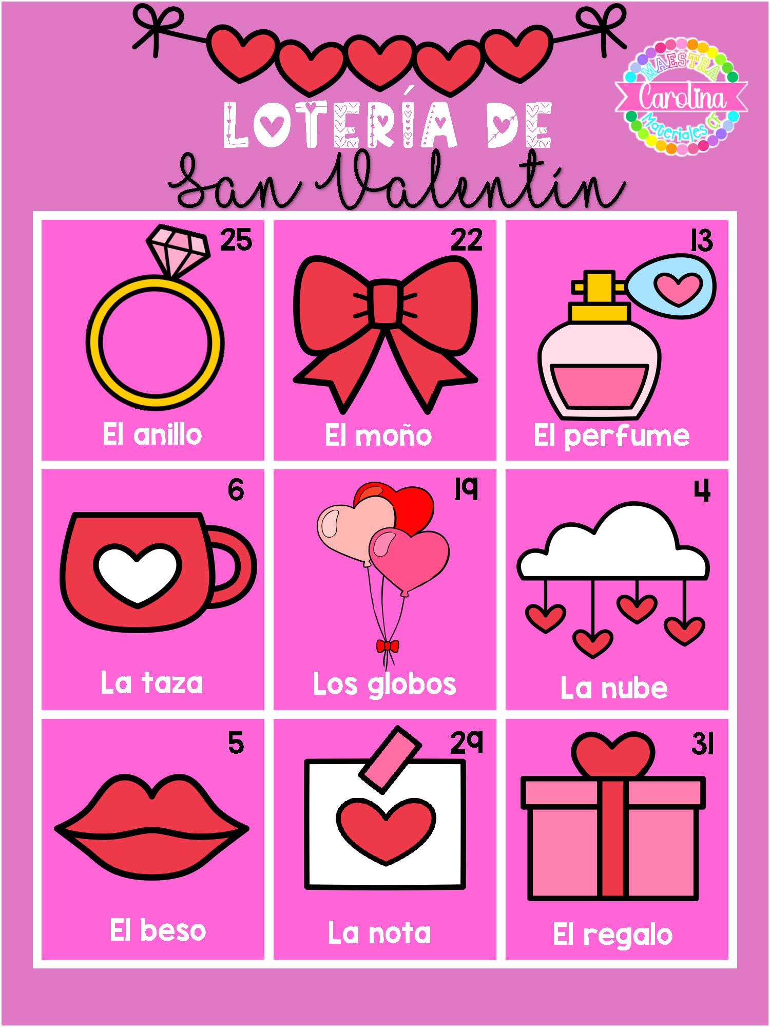 Loteria San Valentin_Página_03 - Imagenes Educativas