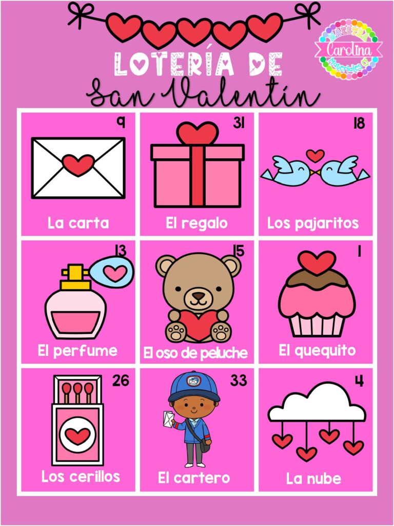 Loteria San Valentin_Página_04 - Imagenes Educativas