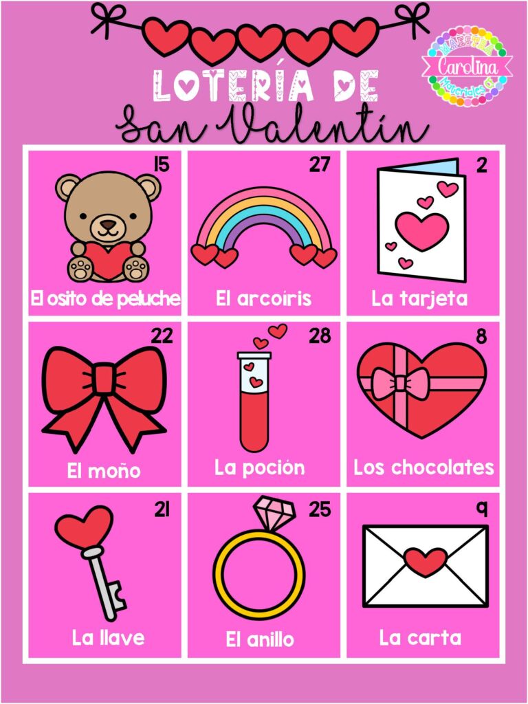Loteria San Valentin_Página_05 - Imagenes Educativas
