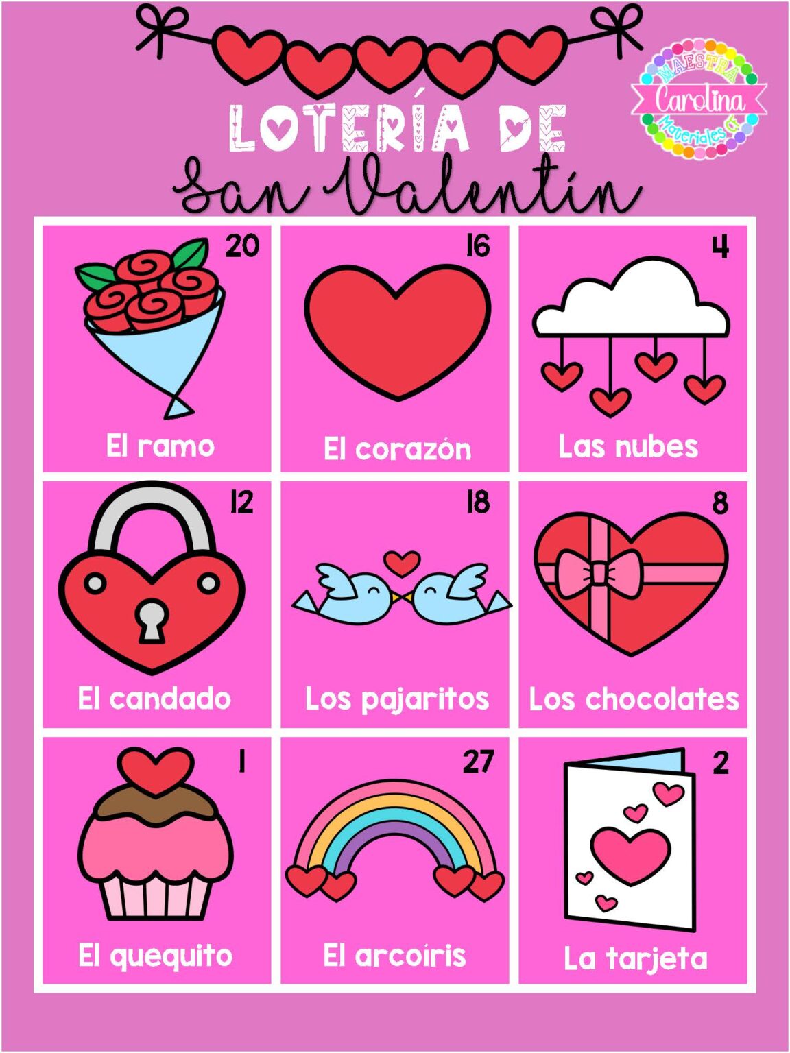 Loteria San Valentin_Página_06 - Imagenes Educativas