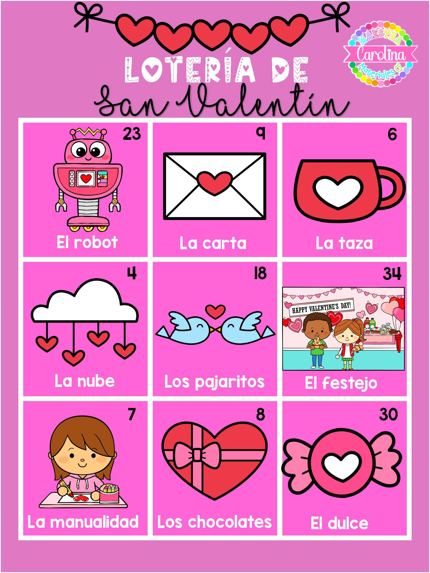 Loteria San Valentin_Página_11 - Imagenes Educativas