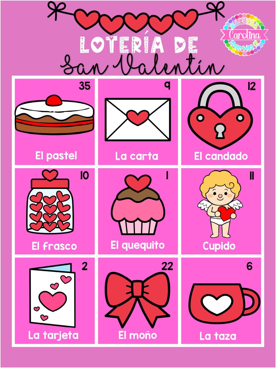 Loteria San Valentin_Página_12 - Imagenes Educativas