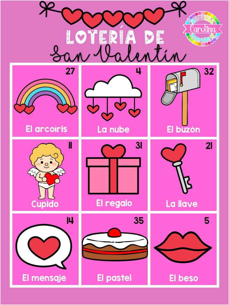 Loteria San Valentin_Página_13 - Imagenes Educativas
