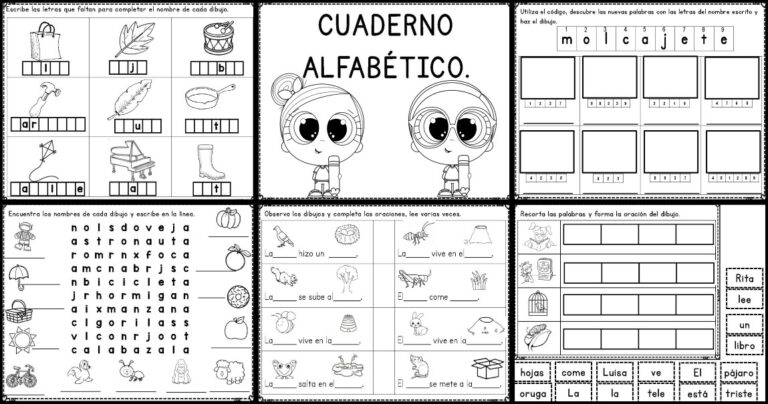 Mini libro de lectura letras m,p,l. - Imagenes Educativas