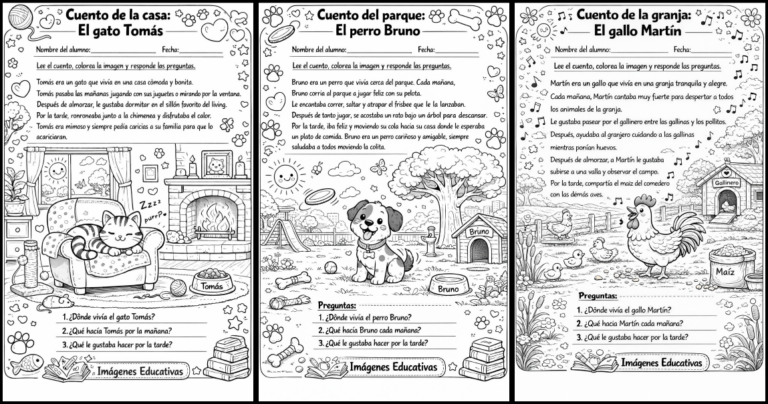 Fichas de repaso de conciencia fonológica - Imagenes Educativas