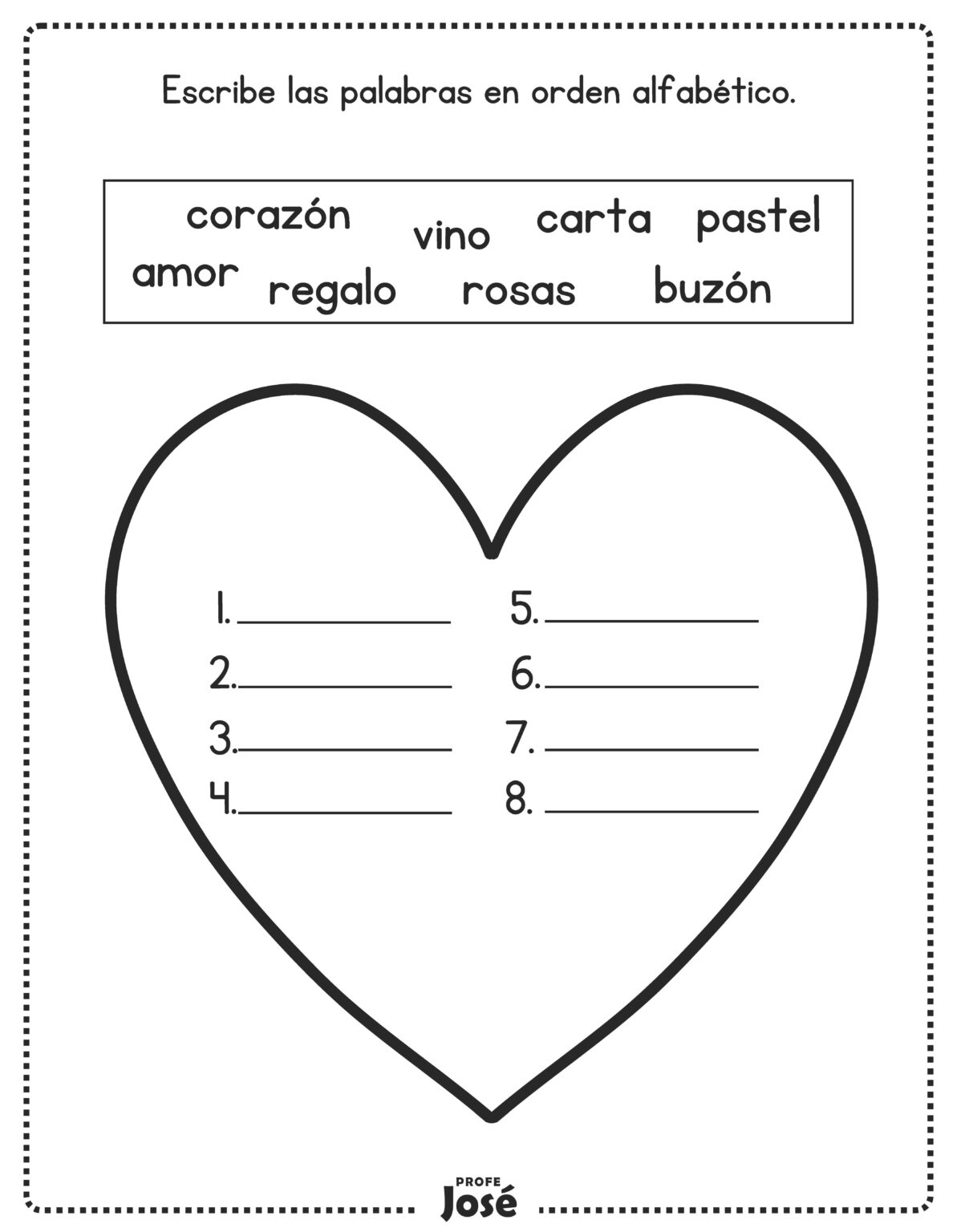 Cuadernillo de San Valentín con actividades de Lectoescritura y ...