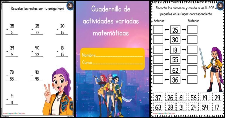 Guía visual de palabras clave para operaciones matemáticas - Imagenes ...