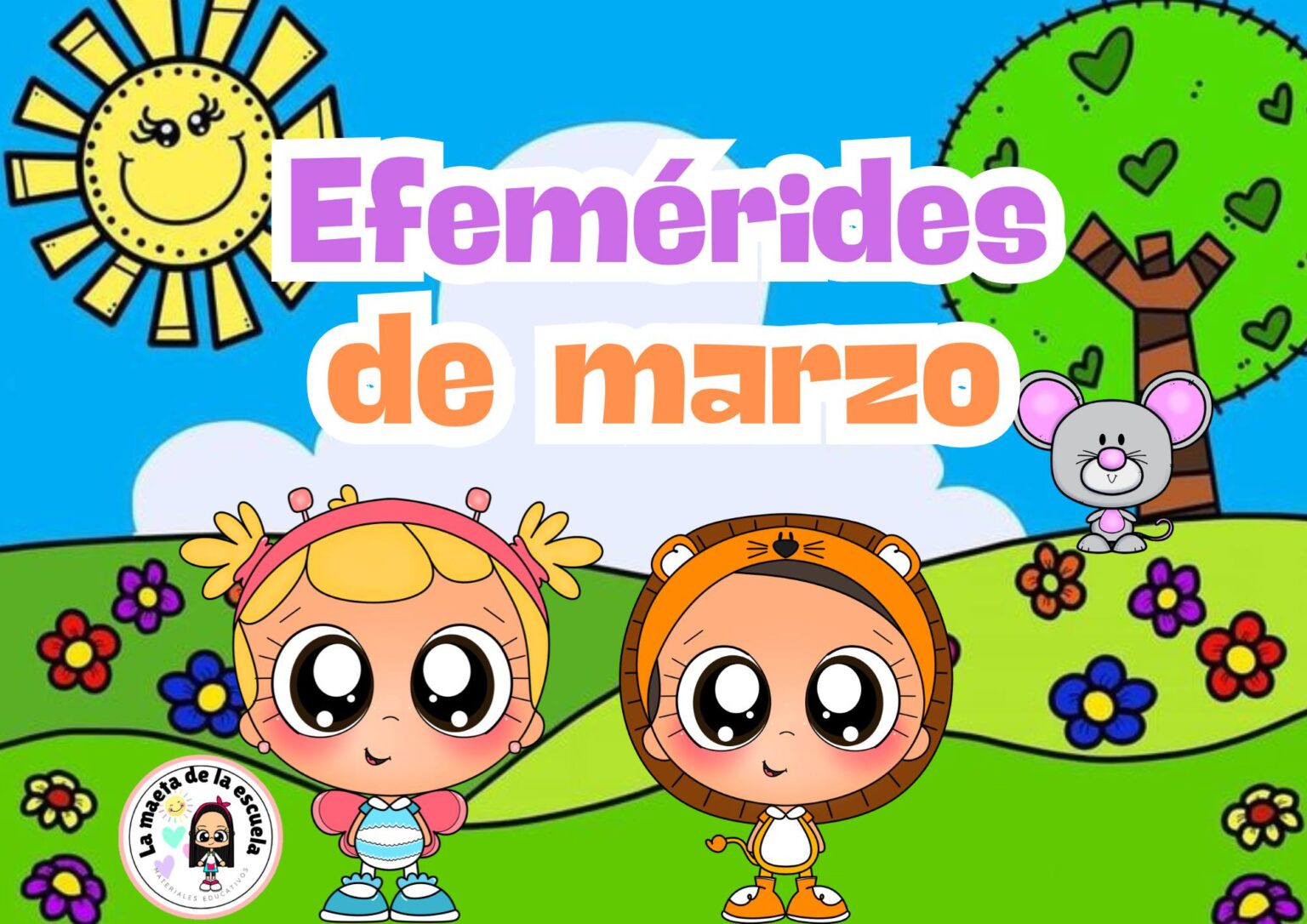 Efemérides marzo La maeta de la escuela - Imagenes Educativas