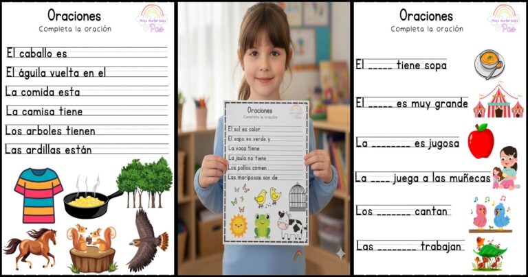 Fichas de repaso de conciencia fonológica - Imagenes Educativas