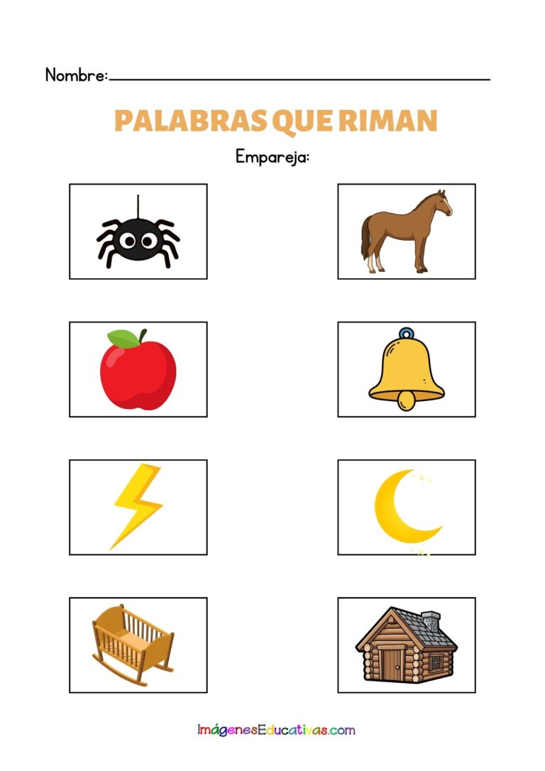 PALABRAS QUE RIMAN (3) - Imagenes Educativas