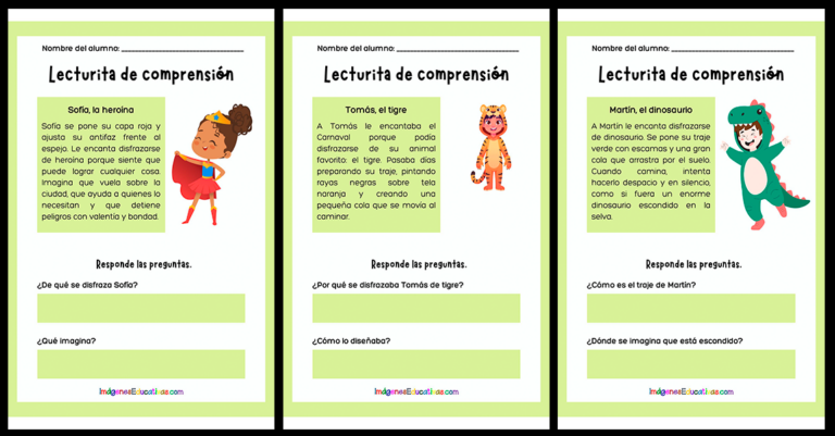 Cuadernillo de cuentos cortos y lecturas para en PDF con comprensión ...