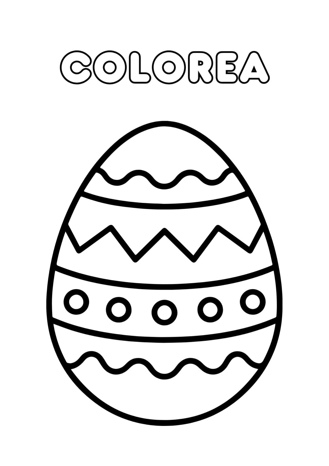 Colorea tus huevos de Pascua - Imagenes Educativas