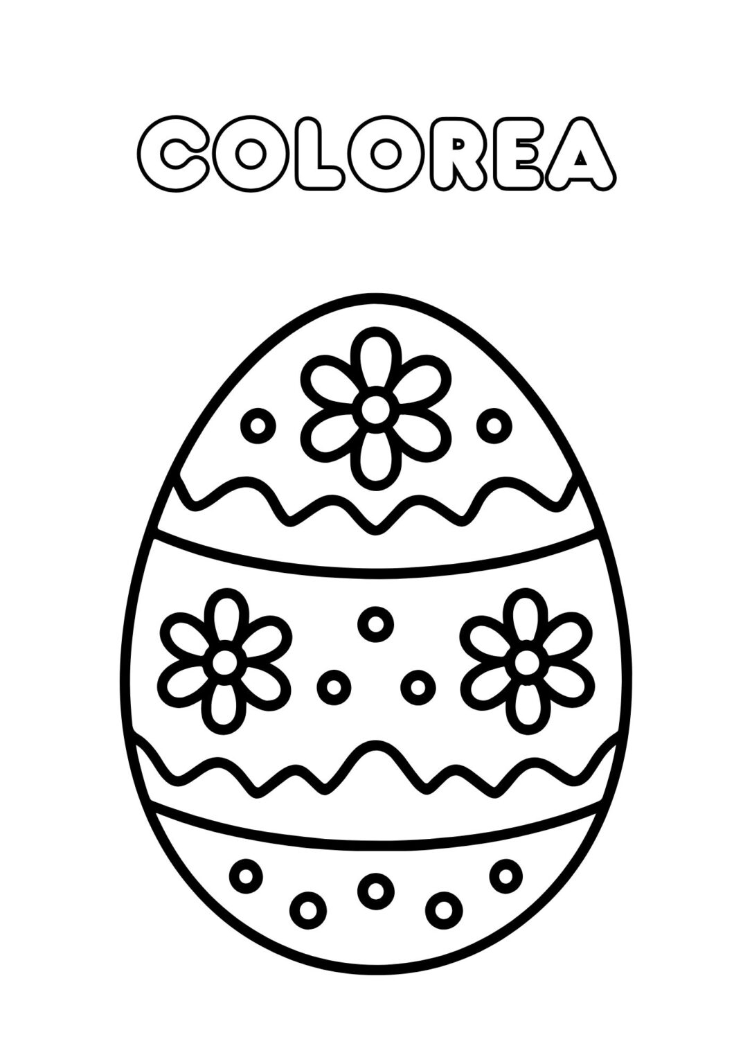 Colorea tus huevos de Pascua - Imagenes Educativas
