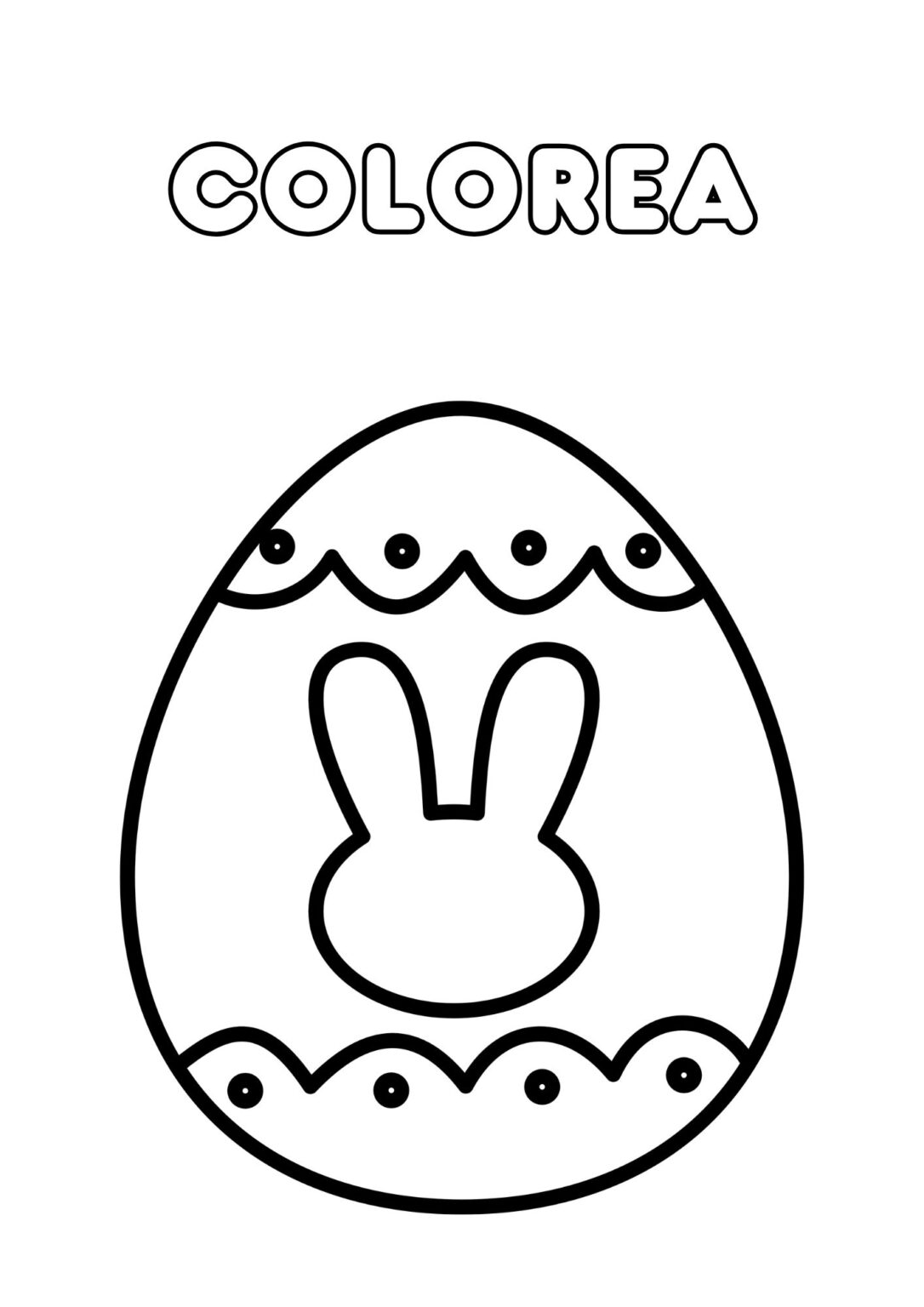 Colorea tus huevos de Pascua - Imagenes Educativas