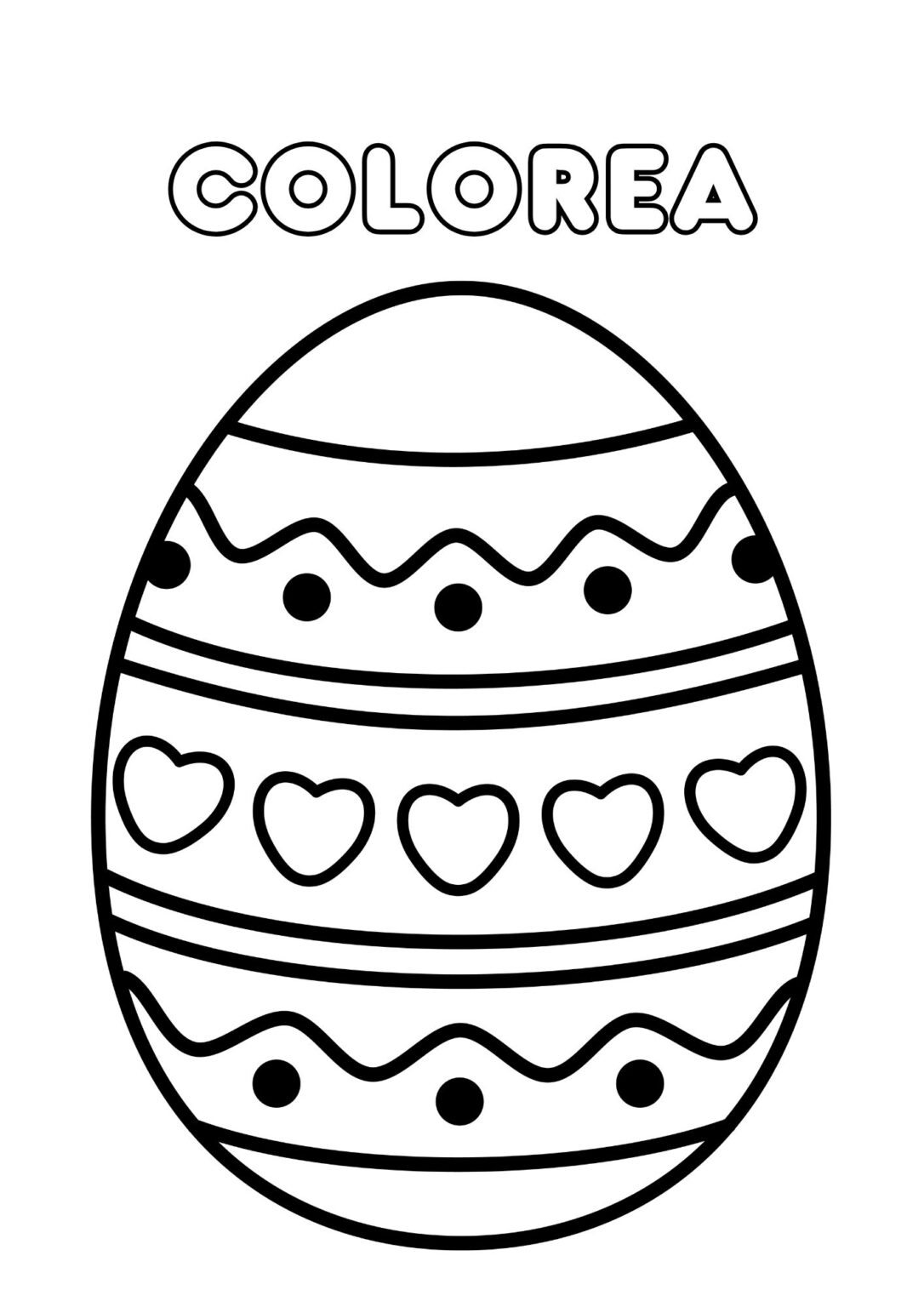 Colorea tus huevos de Pascua - Imagenes Educativas