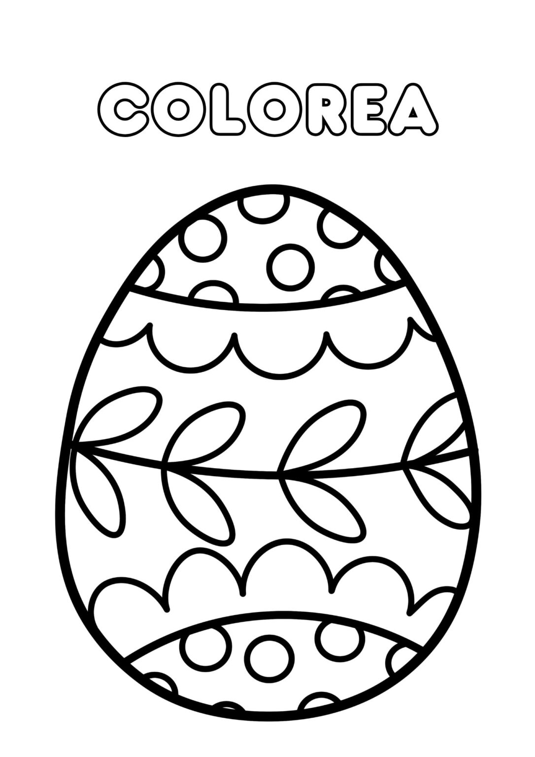 Colorea tus huevos de Pascua - Imagenes Educativas