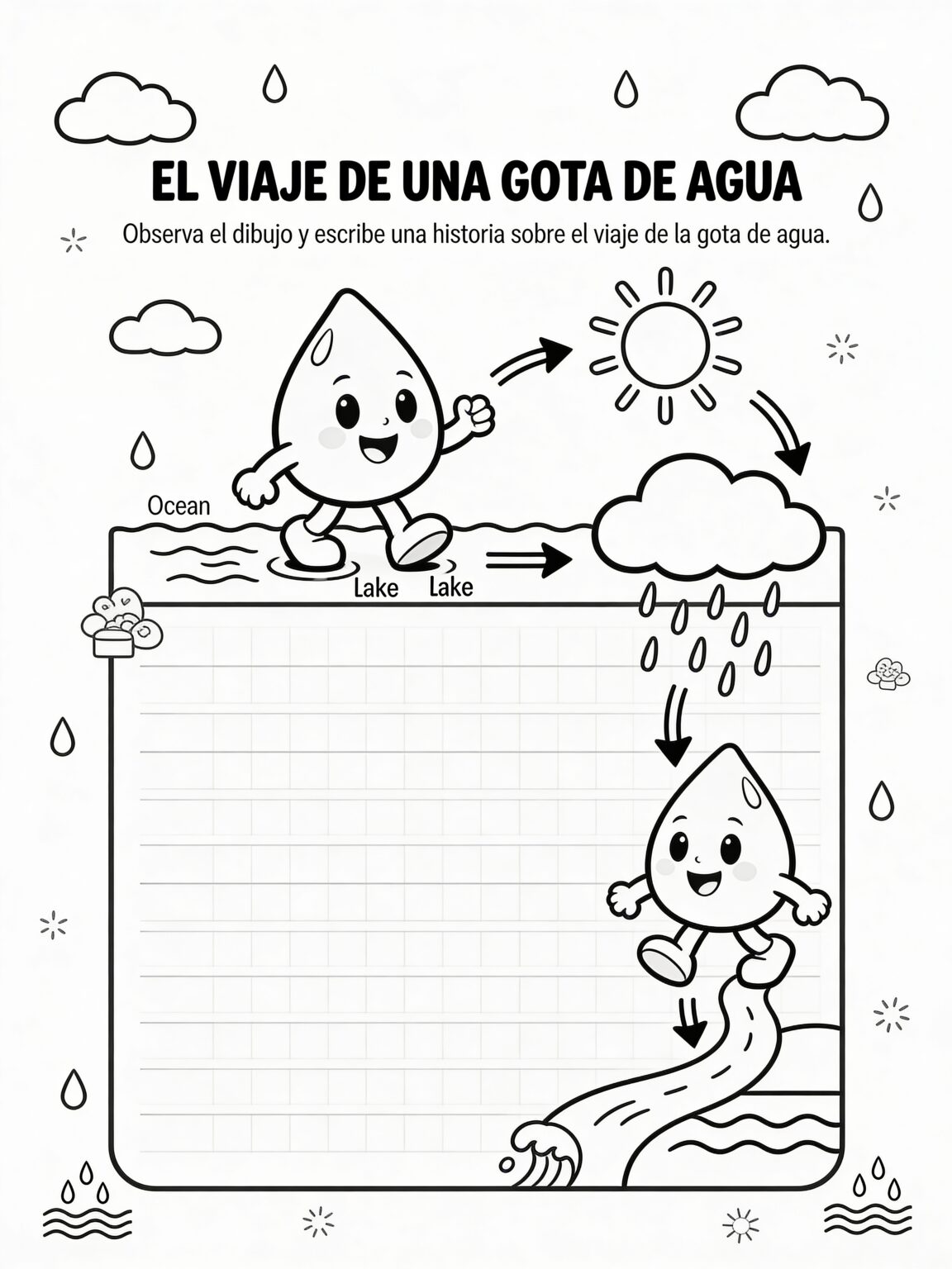 Cuadernito Fichas Ciclo del Agua (28) - Imagenes Educativas