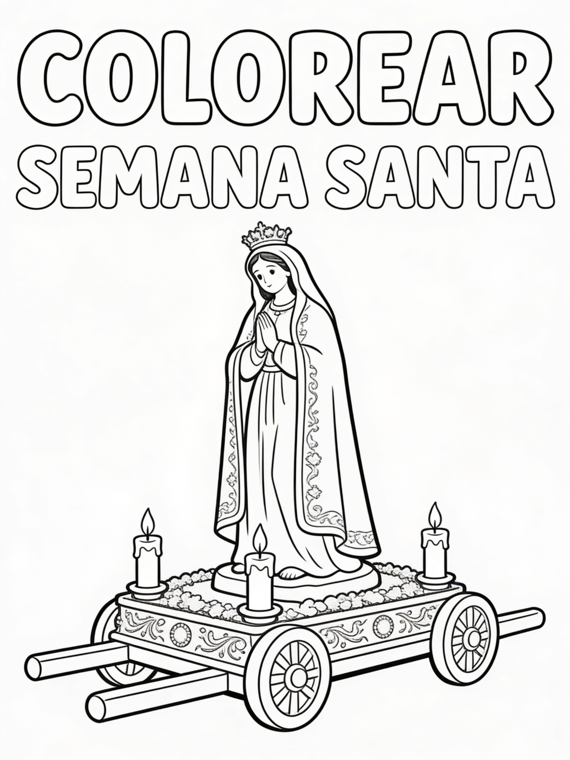 Cuadernito de Semana Santa para colorear - Imagenes Educativas