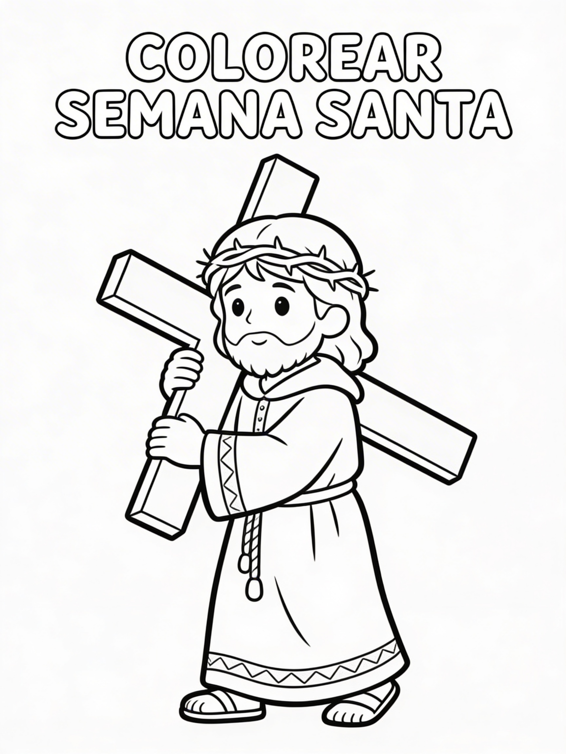 Cuadernito de Semana Santa para colorear - Imagenes Educativas