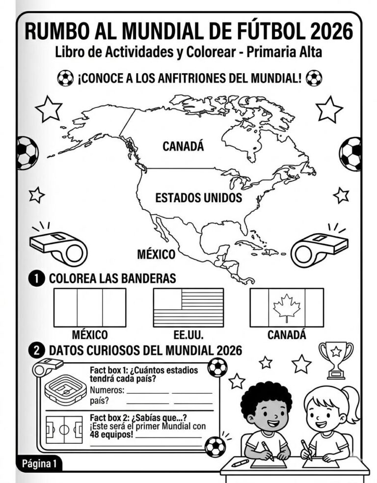 Cuadernillo Mundial de futbol 2026 (2) - Imagenes Educativas