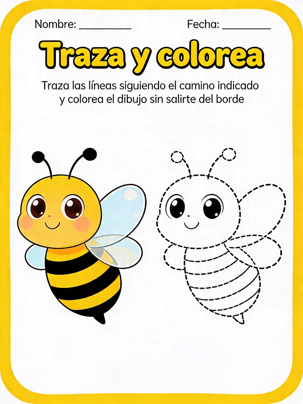 Fichas de Grafomotricidad Traza y Colorea - Orientacion Andujar
