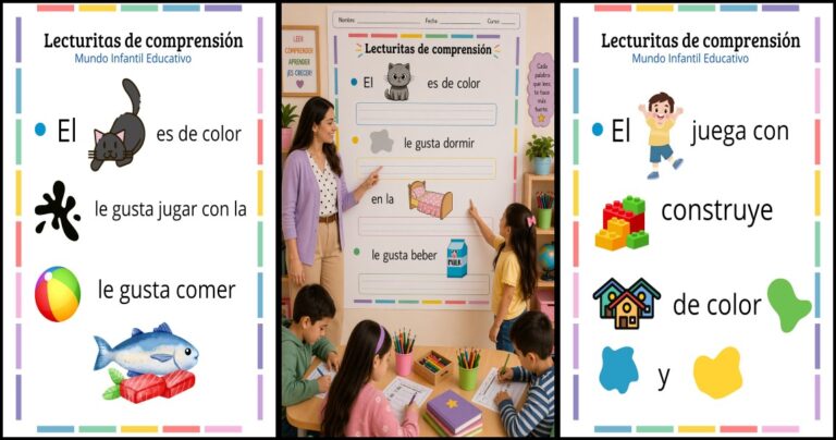 Lecturitas con pictogramas para Infantil - Imagenes Educativas
