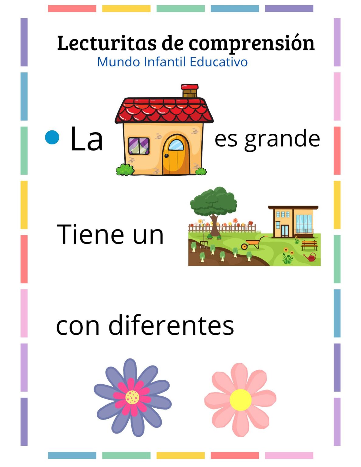 Lecturitas con pictogramas para Infantil - Imagenes Educativas