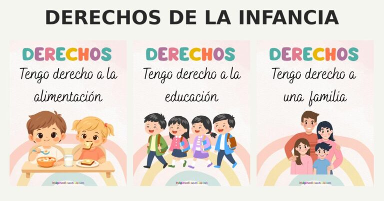 Cartelitos a todo color:Los derechos de los niños - Imagenes Educativas