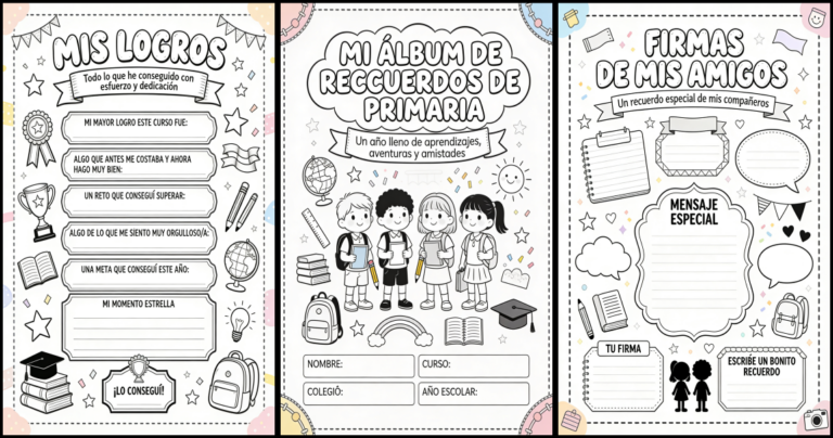 Mi Álbum de Recuerdos de Primaria - Imagenes Educativas