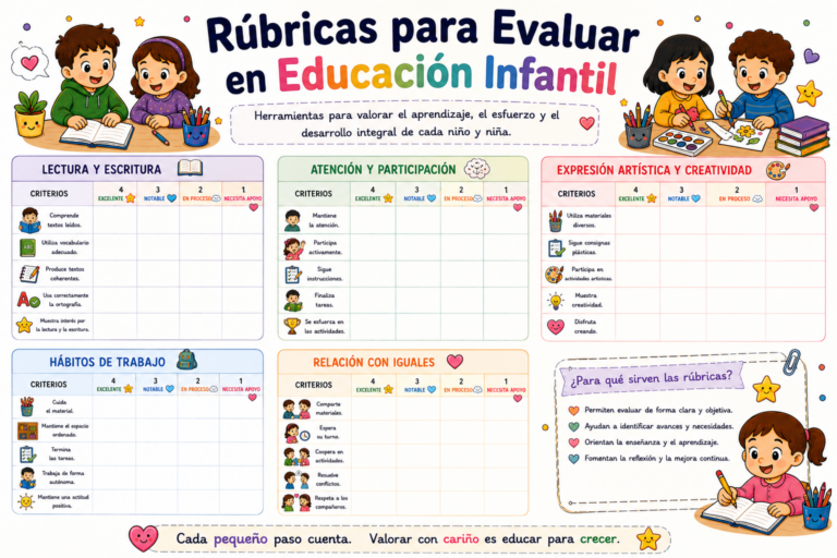 Rúbricas para Evaluar en Educación Infantil (1) - Imagenes Educativas